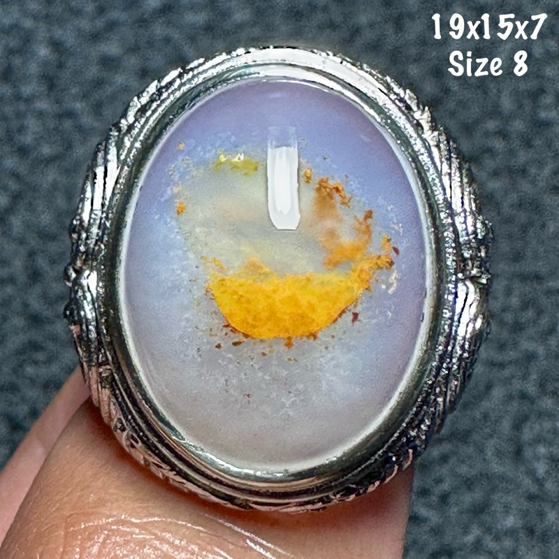 Jual Cincin Batu Akik Natural Baturaja Serat Kura 3D Aquarium Kristal ...