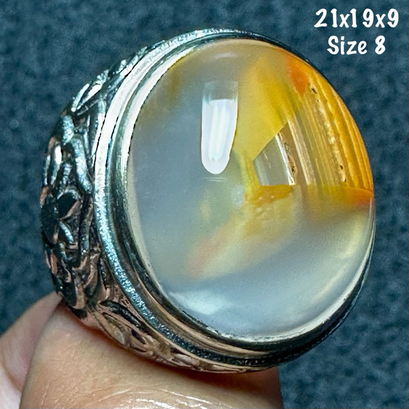 Jual Cincin Batu Akik Natural Baturaja Batu Dalam Batu 3D Aquarium ...