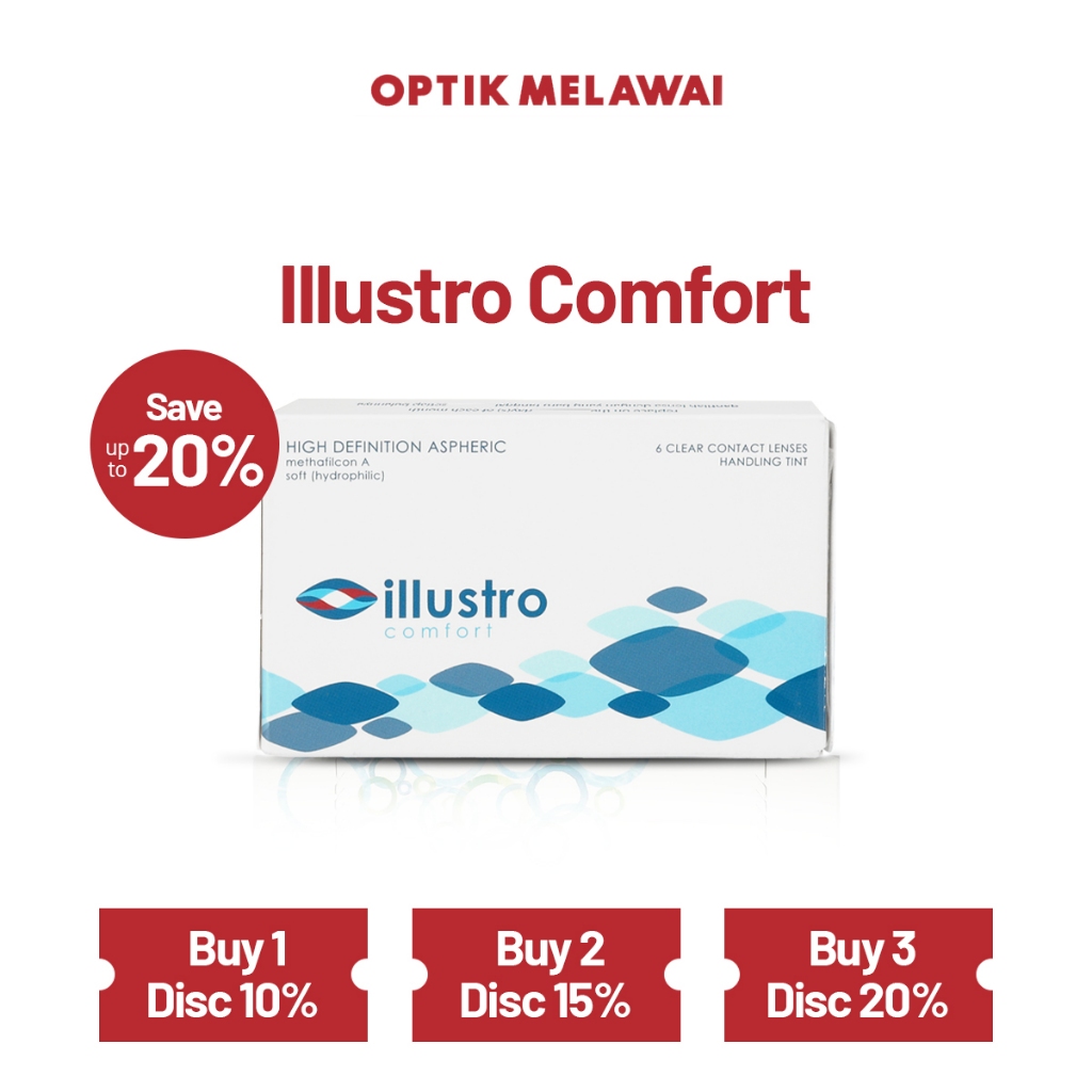 Jual Illustro Comfort - Lensa Kontak Clear | Shopee Indonesia