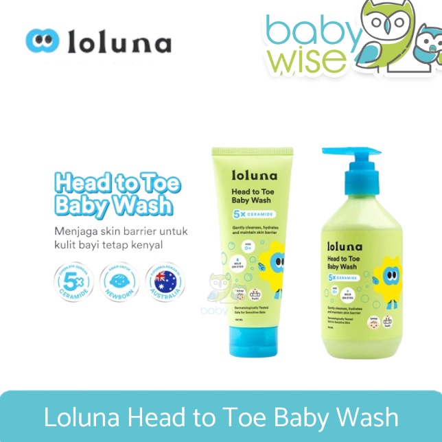 Jual ORIGINAL Loluna Head to Toe Baby Wash Shampoo Sabun Mandi Anak ...