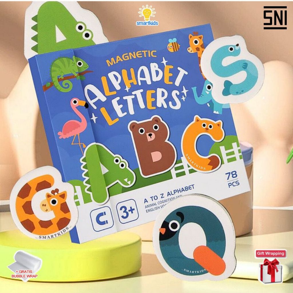 Jual Kindergarten Buku Magnetic Huruf Alphabet A to Z Bahasa Inggris ...