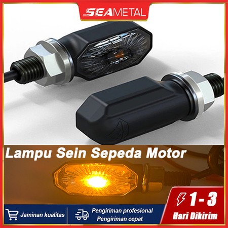 Jual SEAMETAL Lampu Sein Motor Lampu Sein mini LED Sen Motor DC 12V ...