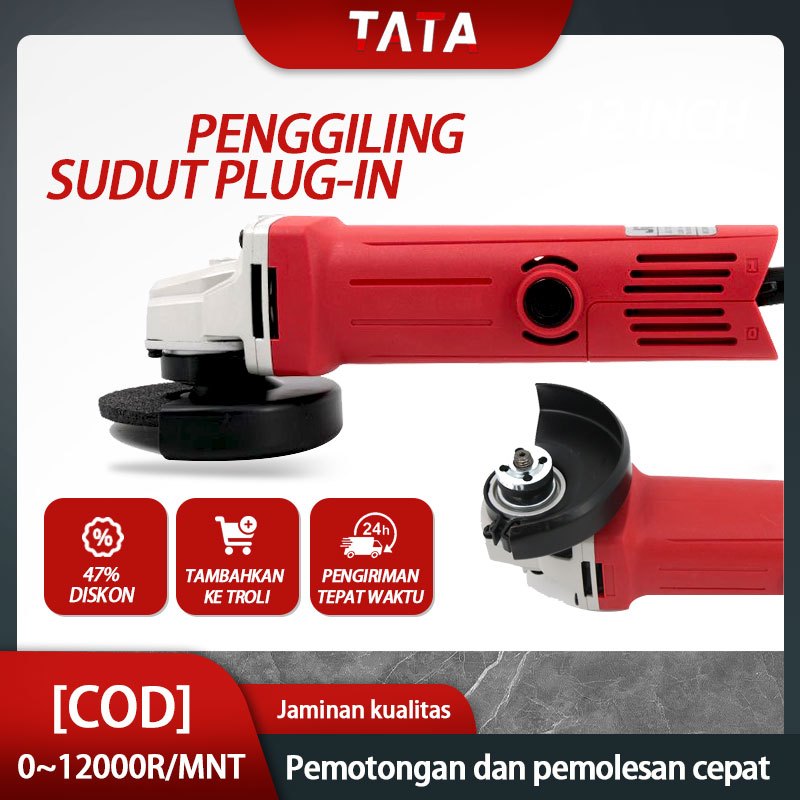 Jual 【COD】⚠️ ⚠️ TATA Ready stock Penggiling sudut plug-in, penggiling ...