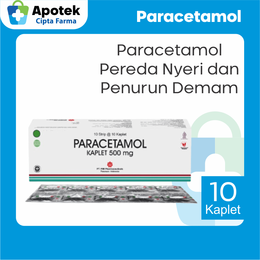 Jual Paracetamol 500mg Tablet Parasetamol Obat Demam Pereda Nyeri ...