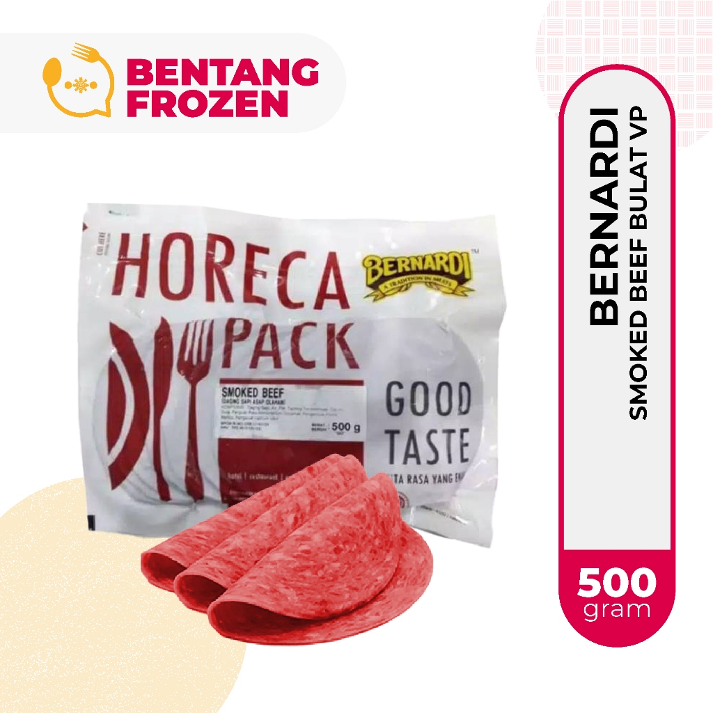 Jual Bernardi Smoked Beef Bulat Horeca Pack VP 500gr / Daging Sapi Asap ...
