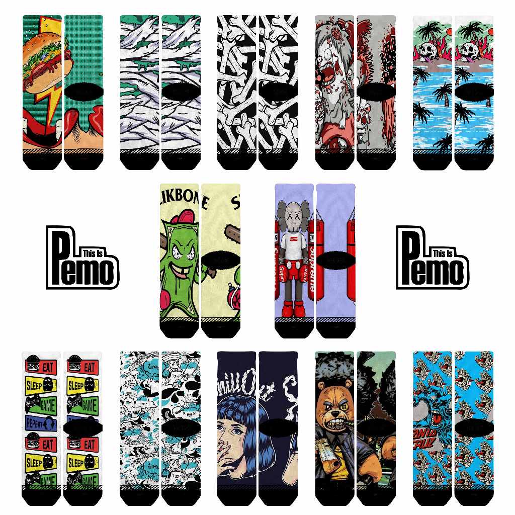 Jual THIS IS PEMO - Kaos Kaki Full Print Dewasa// Katalog #010 | Shopee ...