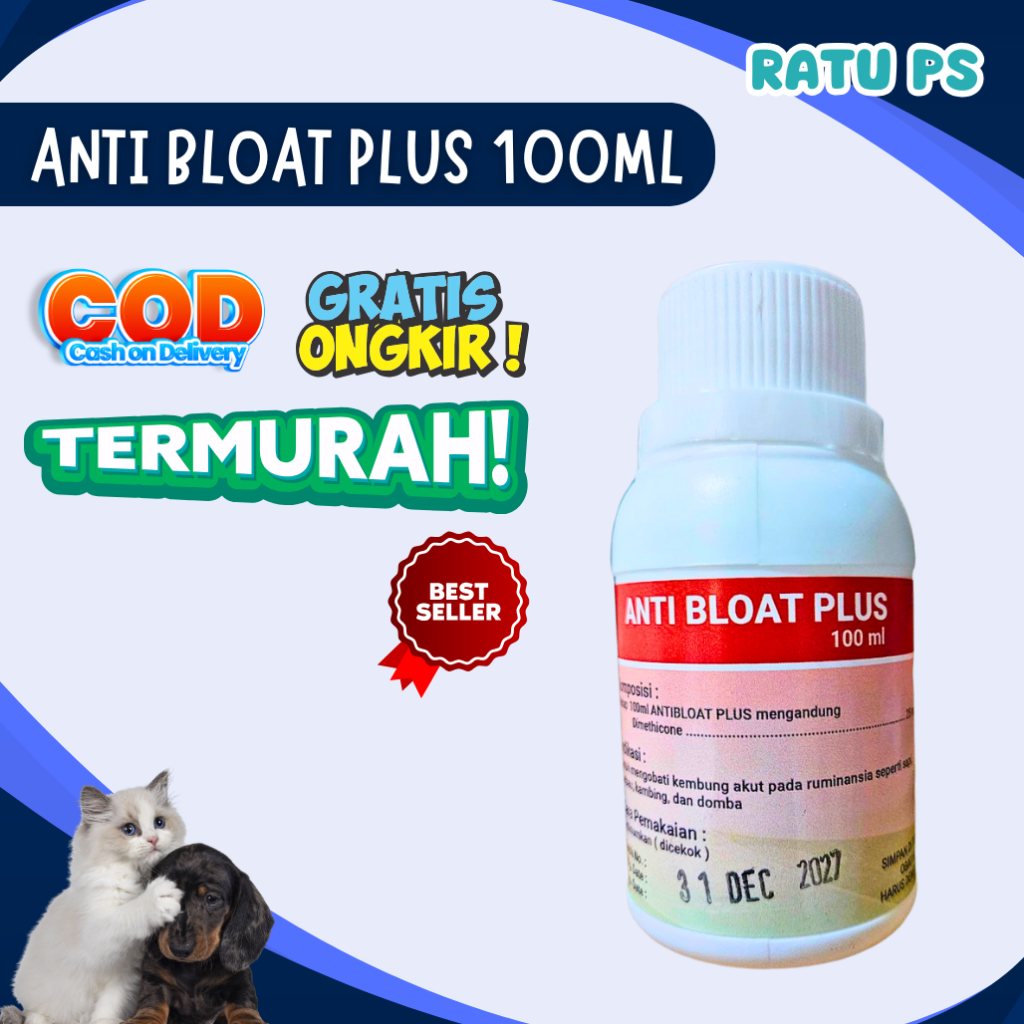 Jual Obat Kembung Ternak - Anti Bloat Plus 100 ml - Mirip Sama Tympanol ...