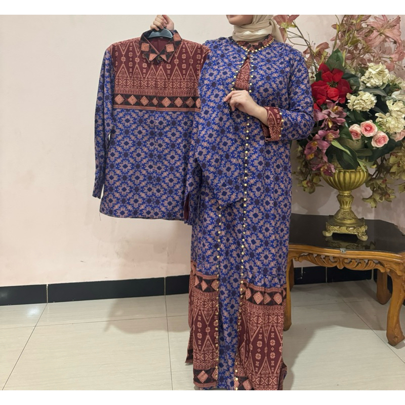 Jual COUPLE GAMIS BUKA PINTU SONGKET | Shopee Indonesia