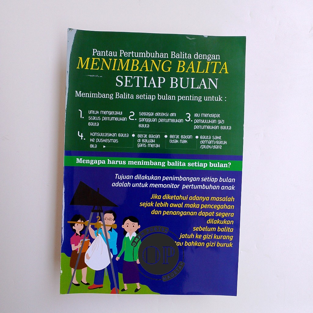 Jual Poster Menimbang Balita Setiap Bulan - Poster Indikator KS ...