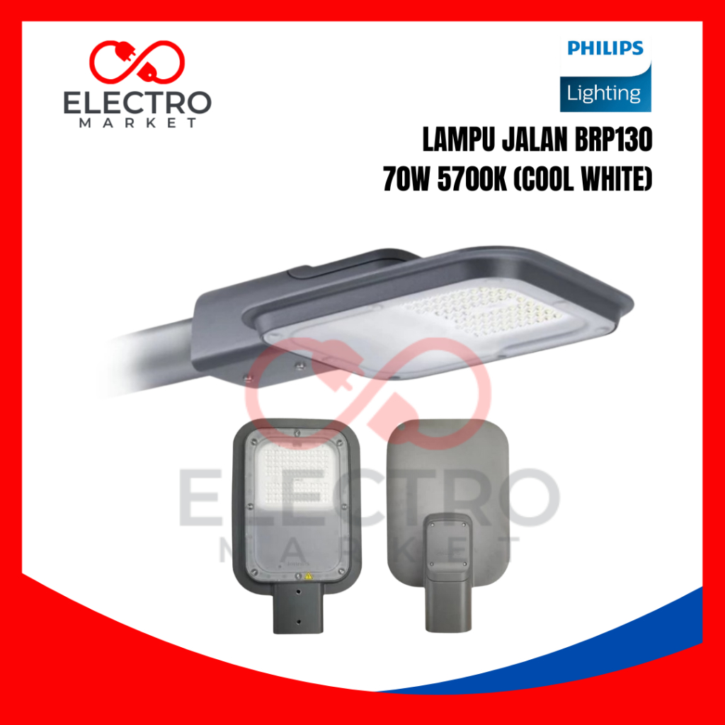 Jual PHILIPS SmartBright LED Road BRP130 70W 70 Watt (Lampu Jalan PJU ...