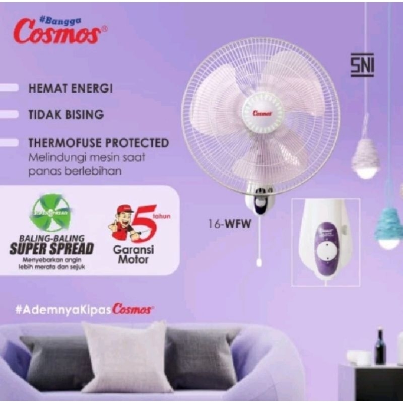 Jual Cosmos Kipas Angin Dinding / Wall Fan - 16-WFW / 16-WFO / 16-WFC ...