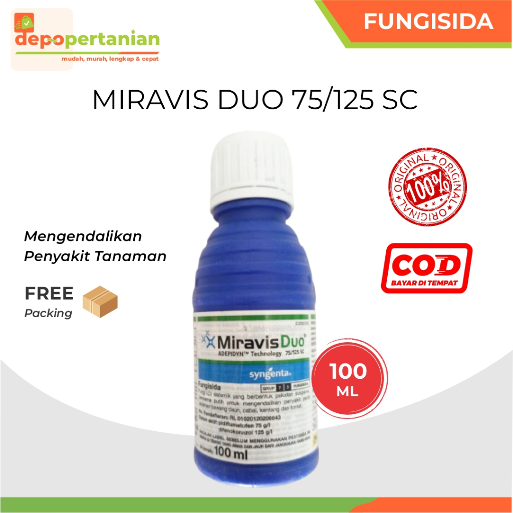Jual Depo Pertanian - Fungisida Miravis Duo 75/125 SC 100 ml Pencegah ...