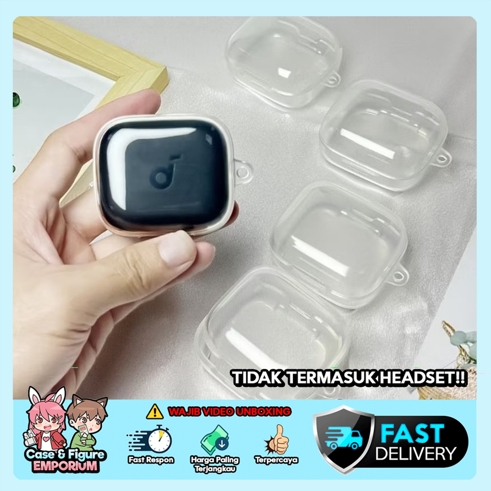 Jual [R50i NC] Case Soundcore R50i NC Bening Polos Premium Quality Soft ...