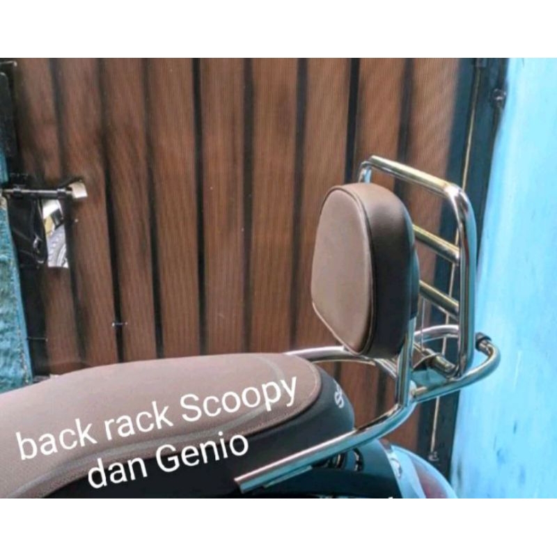 Jual behel sandaran backrack scoopy busa mate brown aksesoris scoopy ...