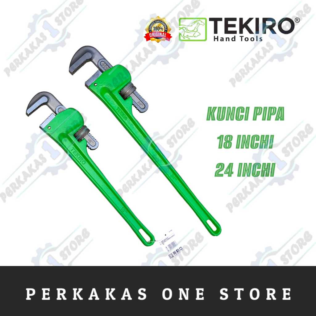Jual TEKIRO KUNCI PAS PIPA LEDENG PIPE WRENCH ADJUSTABLE KUNCI PIPA 18 ...