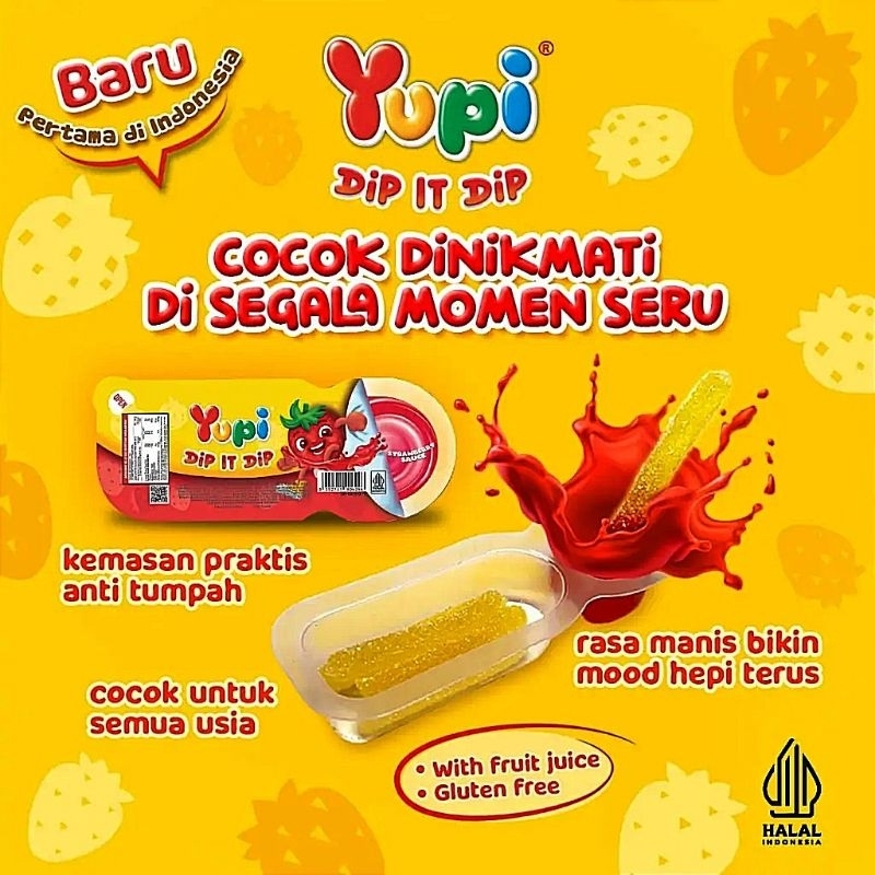Jual Yupi Dip It Dip 1 Box Isi 12pcs | Shopee Indonesia