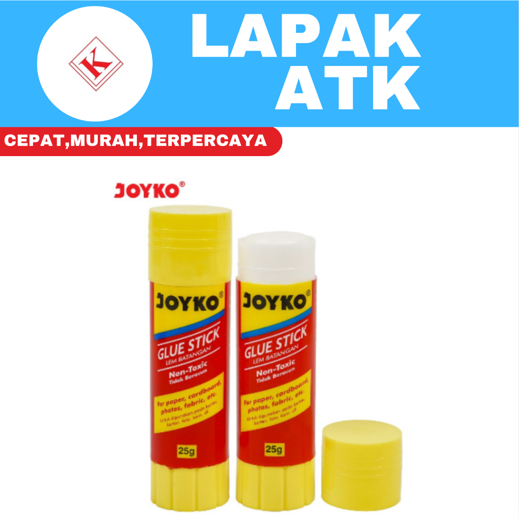 Jual GLUE stick JOYKO 25 GR LEM KERTAS / LEM PUTAR / LEM STIK ...