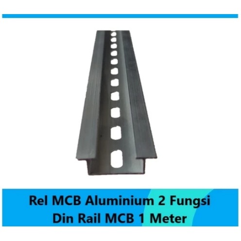 Jual Rel MCB Aluminium 2 fungsi 1M Terminal Dinrail Dudukan 1 Meter ...