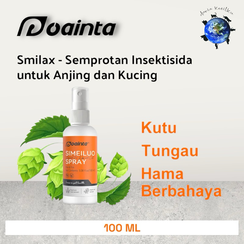 Jual Puainta Smilax Semprotan Insektisida Anti Kutu / Tungau / Lalat Spray (100 ML) | Shopee ...
