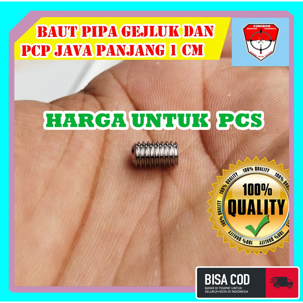 Jual baut pipa gejlug / baut pipa pcv jawa 1 cm bahan stainless ...