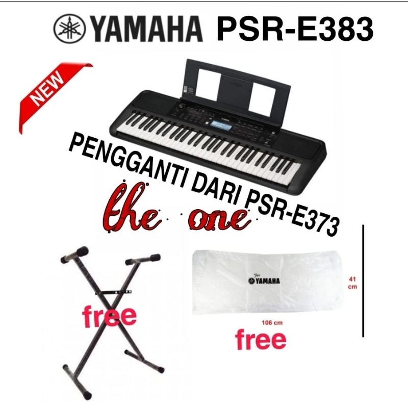 Jual KEYBOARD YAMAHA PSR E 383 PSR E383 / PSRE 383 ORIGINAL + TAS ...