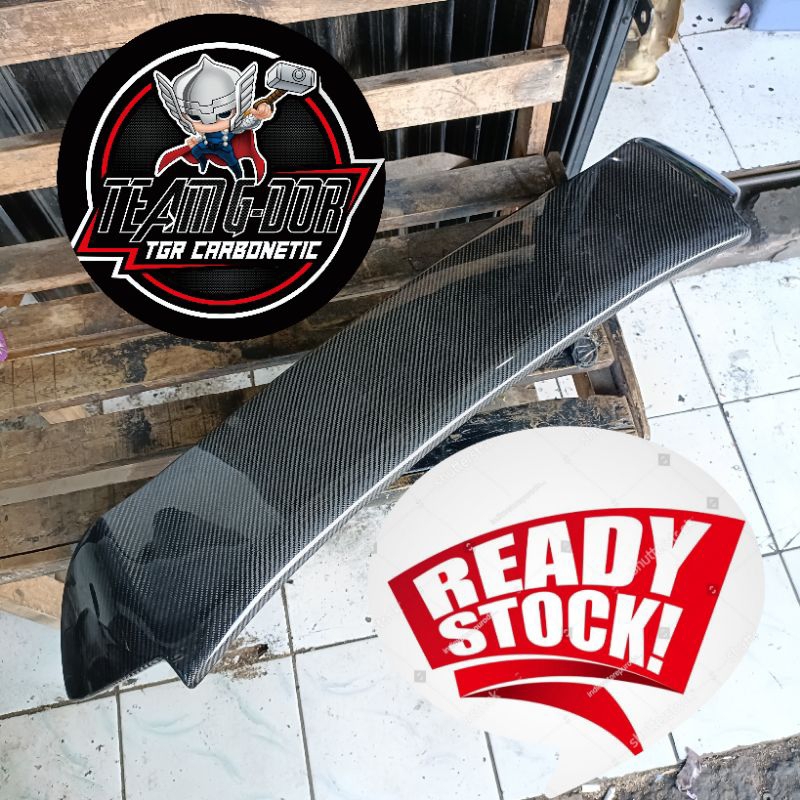 Jual spoiler wing belakang carbon karbon kevlar honda jazz ge8 2008 ...