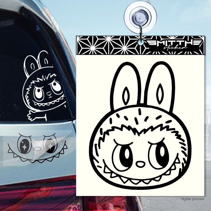 Jual Stiker LABUBU Cutting Sticker untuk aksesoris motor mobil | Shopee ...