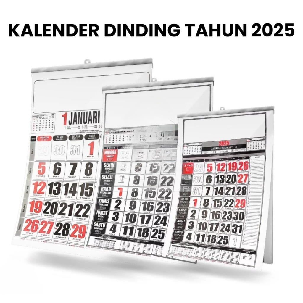 Jual PROMO BIG SELLER NEW Kalender Dinding Tahun 2025 HVS BESAR ...