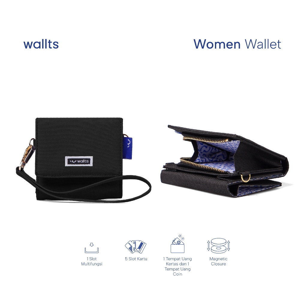 Jual Wallts Abel - Dompet Wanita Dompet Koin Wanita Dompet Kanvas Mini ...