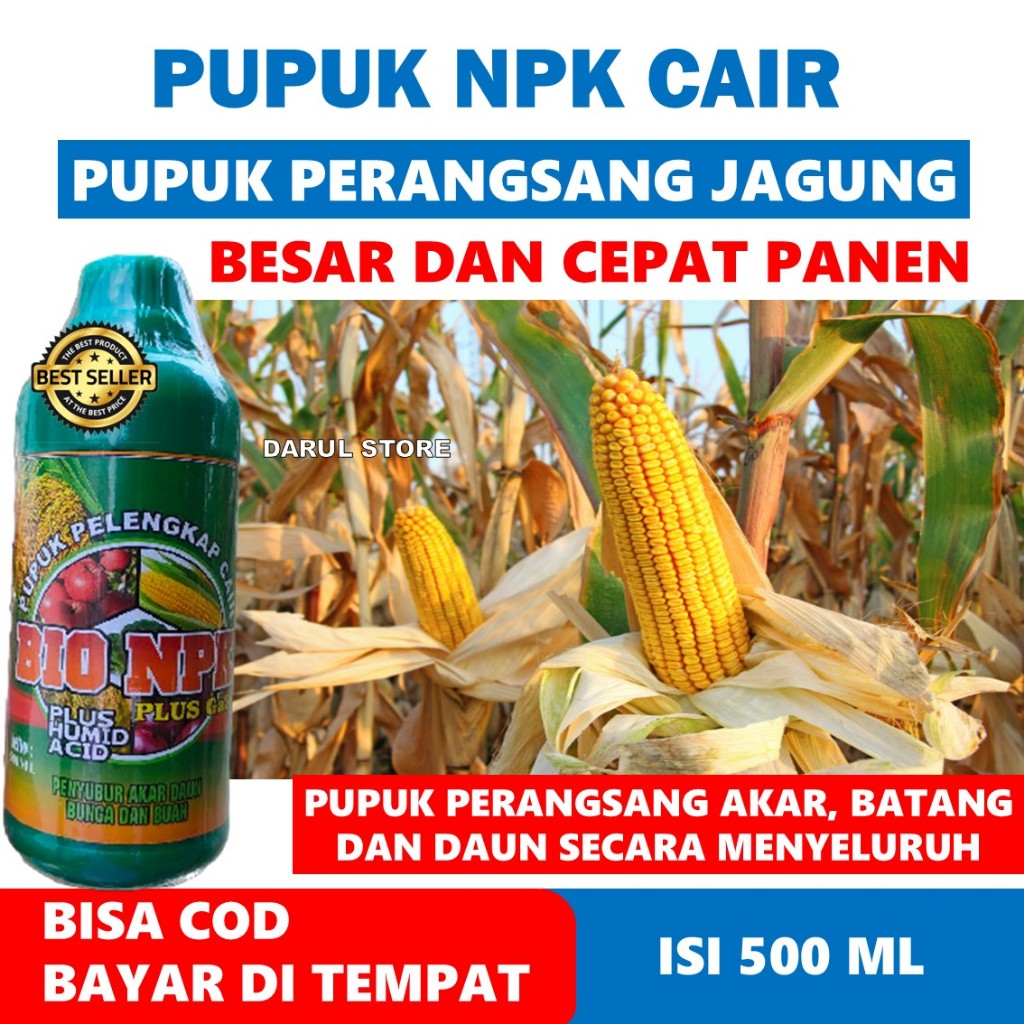 Jual PUPUK NPK CAIR NPK isi 500 ML Pupuk Semprot Perangsang Akar Daun Pada Tanaman Jagung Agar ...