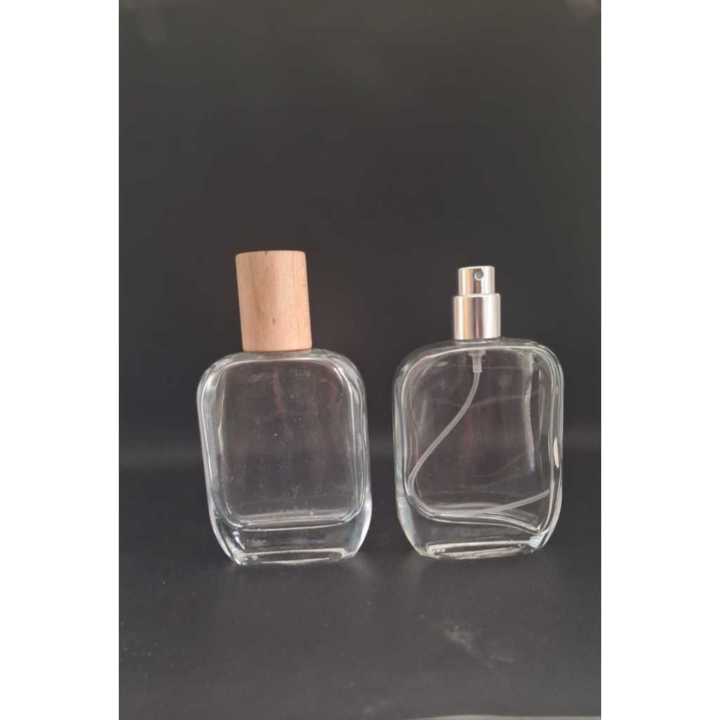 Jual Botol Parfum W25 Semi press Silver Cap Kayu harga per pcs | Shopee ...