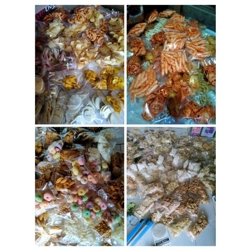 Jual Cemilan serba 2000/Aneka Cemilan mix serba 2000 Manis asin pedas ...