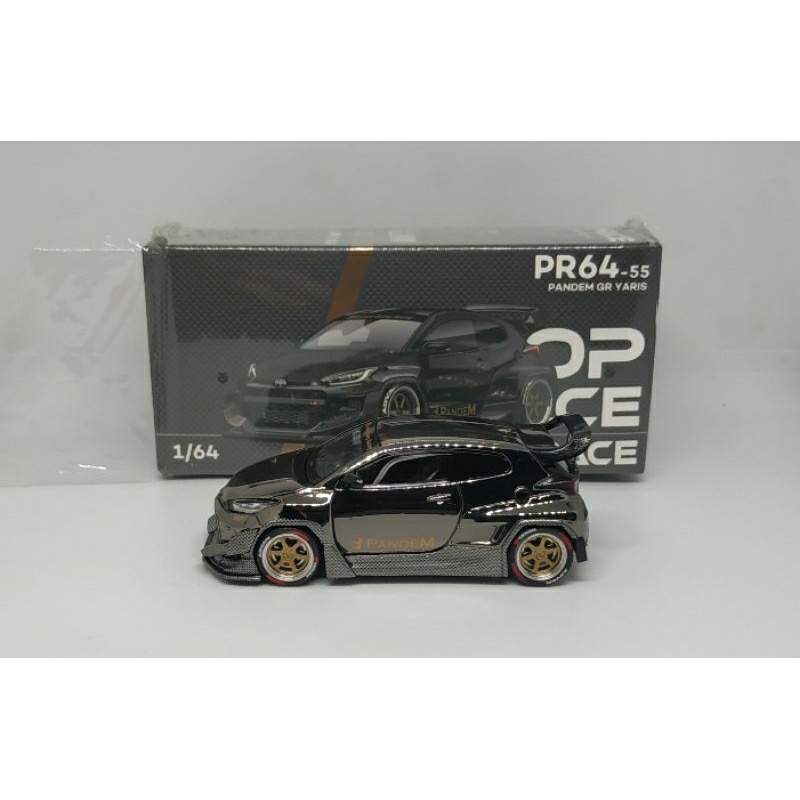 Jual PopRace Pandem GR Yaris Black Chrome Rims Velg Gold Pesanan ...