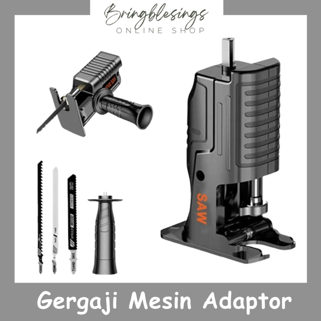 Jual Mesin Adapter Jigsaw Gergaji Mesin serba guna / Adapter mesin bor ...