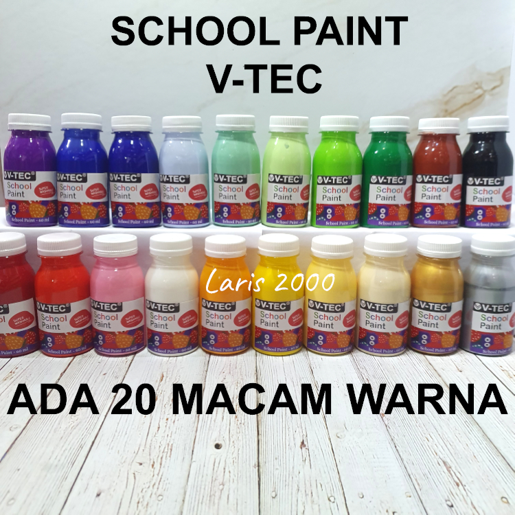 Jual V-Tec 60 ml Cat Air / Poster Lukis Anak / School Paint Washable ...