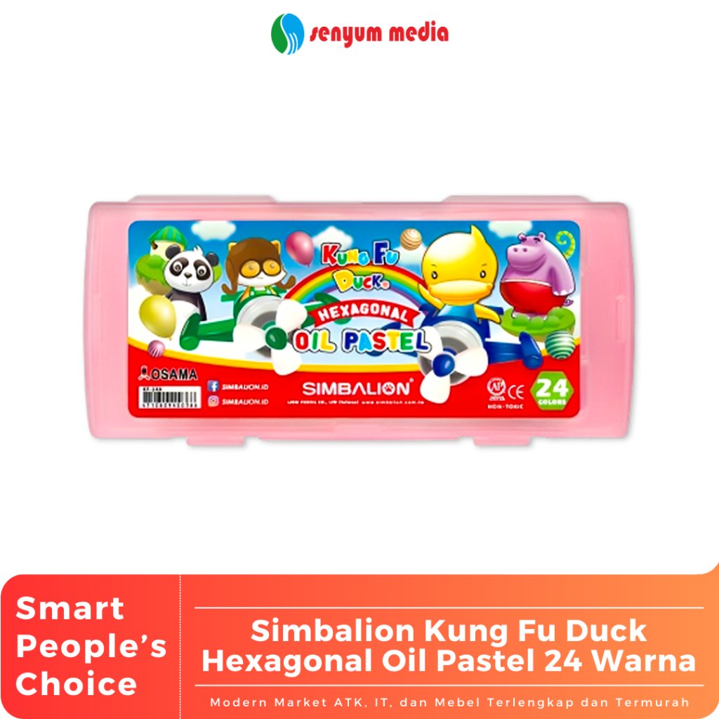 Jual Simbalion Kung Fu Duck Hexagonal Oil Pastel 24 Warna (1 Pcs) (S ...