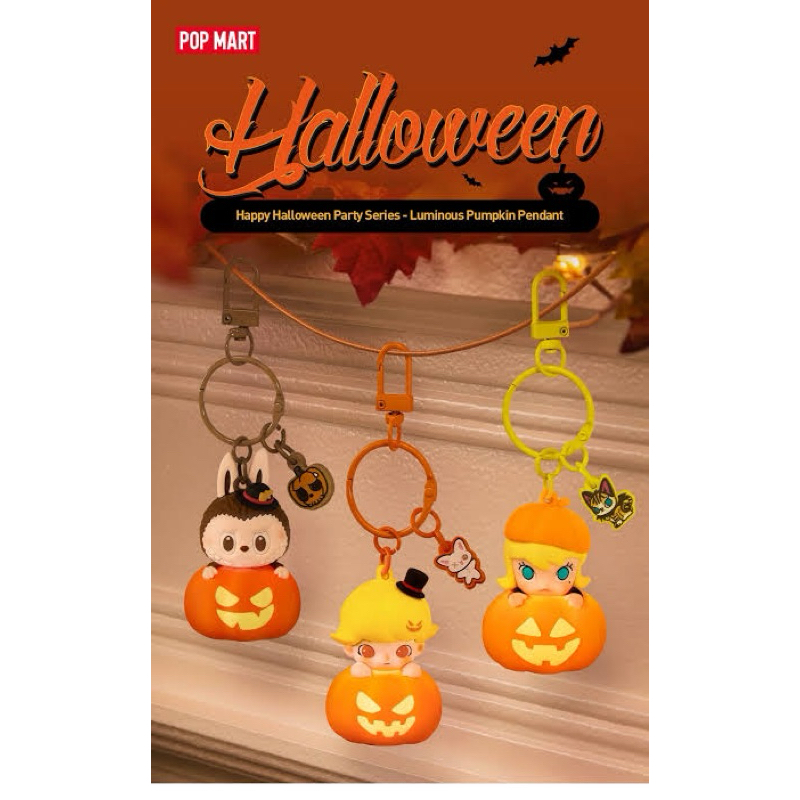 Jual HAPPY HALLOWEEN PARTY LUMINOUS PUMPKIN PENDANT LABUBU MOLLY DIMOO ...