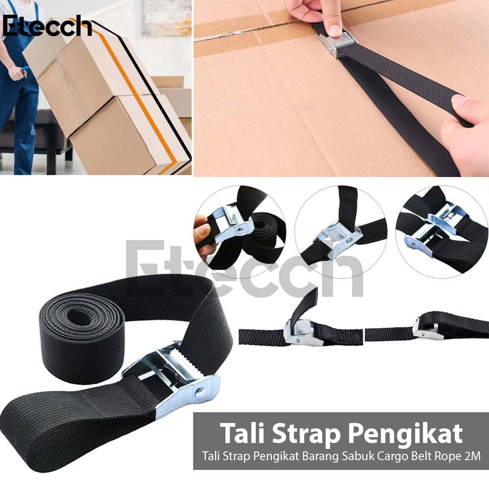 Jual Tali Strap Pengikat Barang Sabuk Cargo Belt Rope 2M | Shopee Indonesia