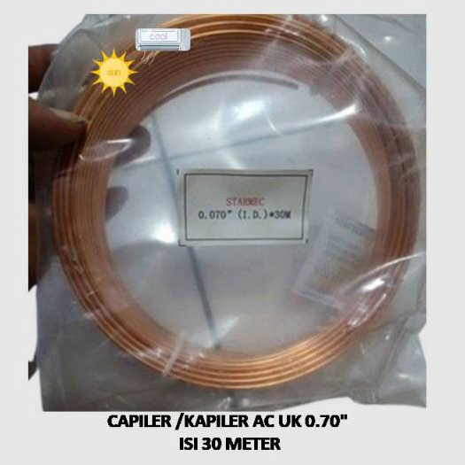 Jual CAPILER /KAPILER AC UK 0.70" ISI 30 METER | Shopee Indonesia