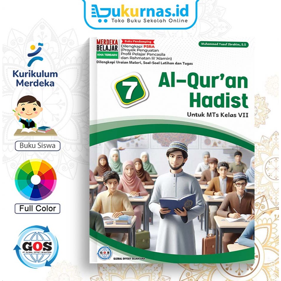 Jual Buku Siswa Al Quran Hadis MTs Kelas 7 K-Merdeka KMA-450 GOS | Shopee Indonesia