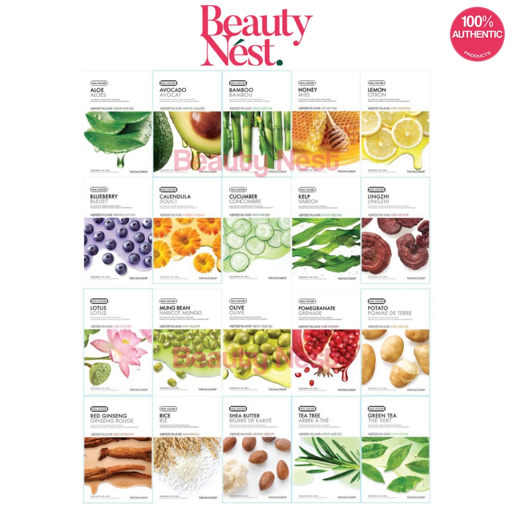 Jual THE FACE SHOP REAL NATURE FACE MASK - Sheet Mask Korea / Masker ...