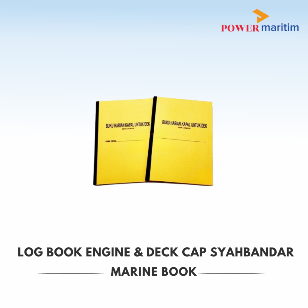 Jual Log Book Deck dan Engine Cap Syabandar Marine Book Untuk Kapal ...