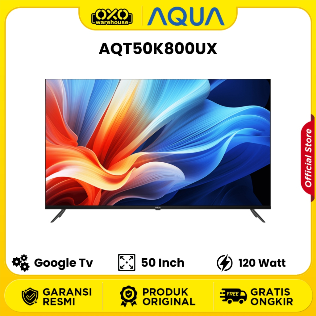 Jual Aqua Google Tv 50 Inch Digital Tv 4k HDR AQT50K800UX Garansi Resmi ...