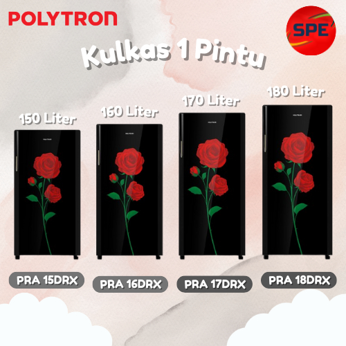 Jual KULKAS POLYTRON 1 PINTU PRA15DRX / PRA16DRX / PRA17DRX / PRA18DRX ...