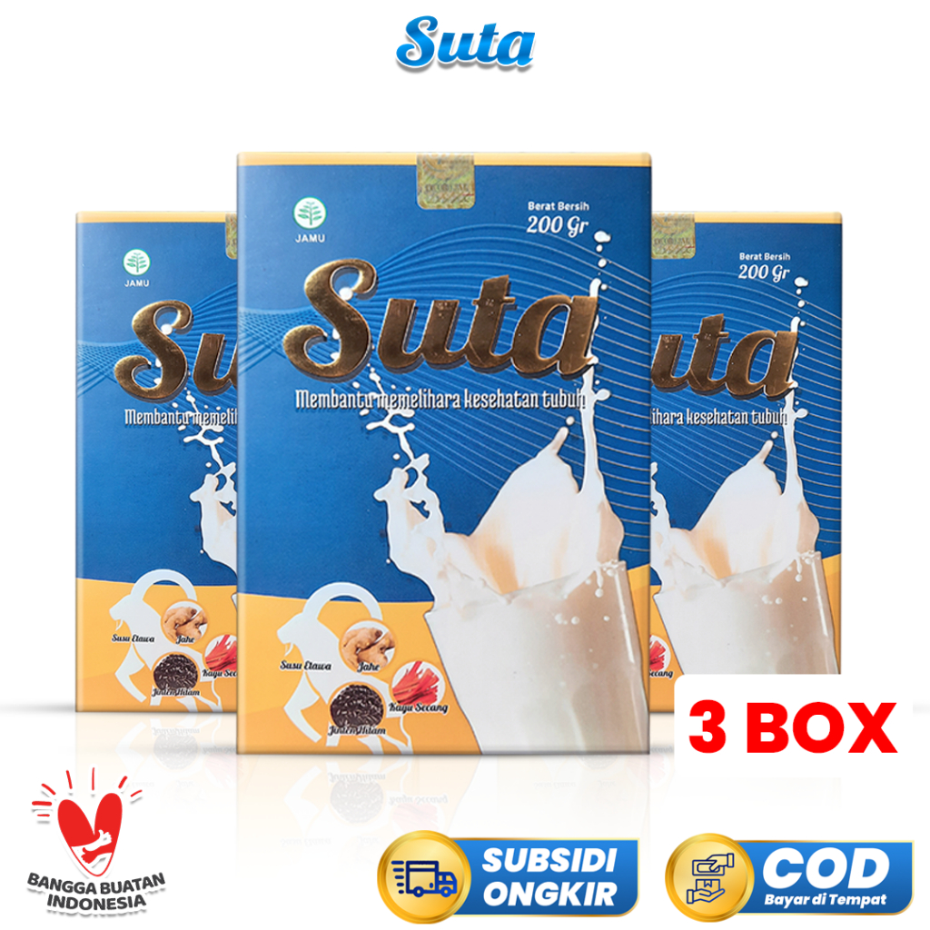Jual Suta 3 Box - Susu Kambing Etawa dengan Jahe Merah, Kayu Secang ...