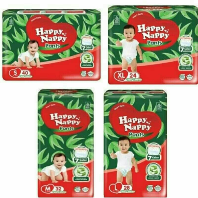Jual PAMPERS sekali pakai popok HAPPY NAPPY pants M/L/XL | Shopee Indonesia