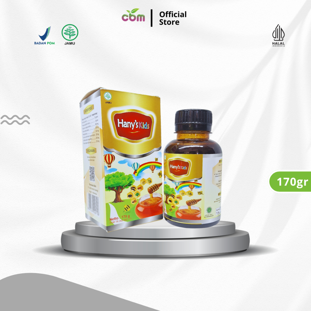 Jual HANY'S KIDS Original 170 gram | Madu untuk Pertumbuhan & Perkembangan Anak | Shopee Indonesia