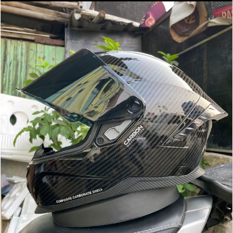 Jual Helm Full face Carbon Paket Ganteng||Terbaru dari JS Armor Carbon ...