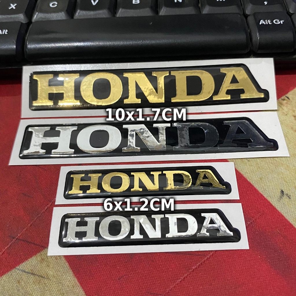 Jual Sticker Cutting Timbul Resin HONDA Stiker Logo Motor Mobil Honda ...