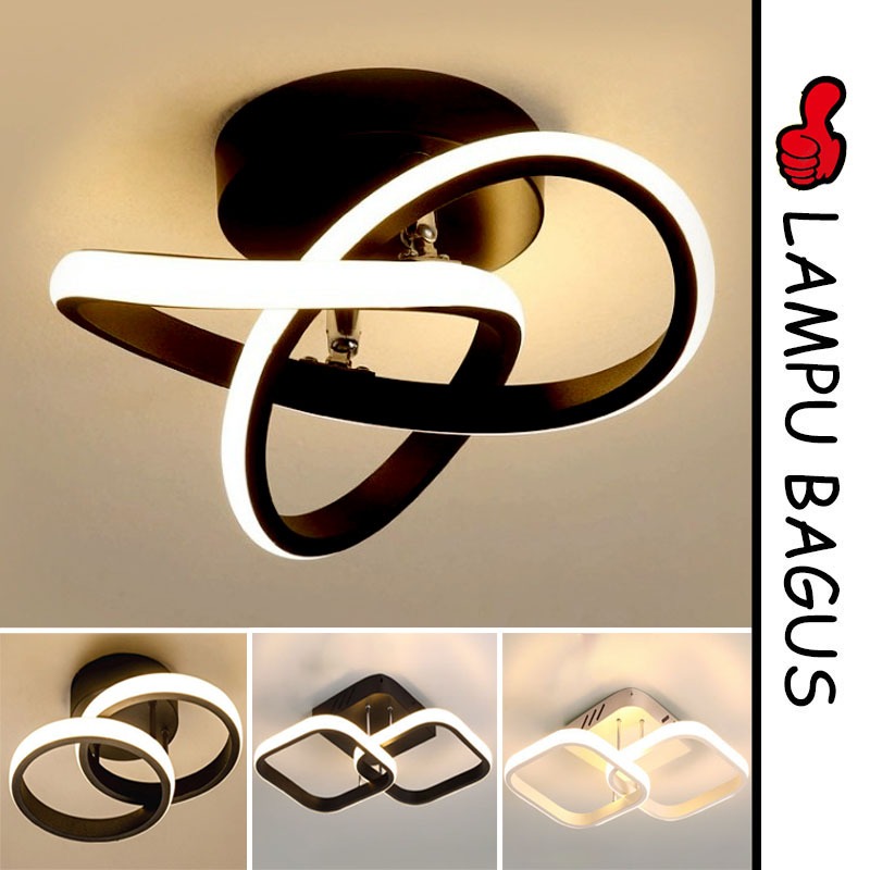 Jual Lampu Plafon 3 Warna LED Ceiling Light Lampu Hias Rumah Ruang Tamu ...
